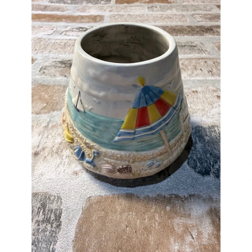 Yankee Candle | Accents | Yankee Candle Beach Scene Ceramic Jar Topper ...